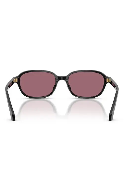 Versace 53mm Pillow Sunglasses - Black/violet