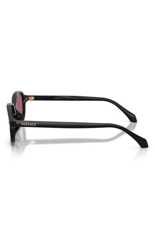 Versace 53mm Pillow Sunglasses - Black/violet