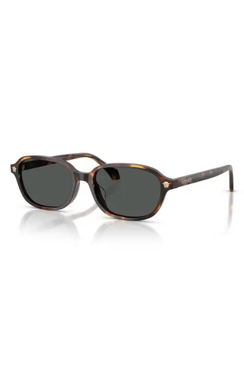 Versace 53mm Pillow Sunglasses - Havana/dark Brown