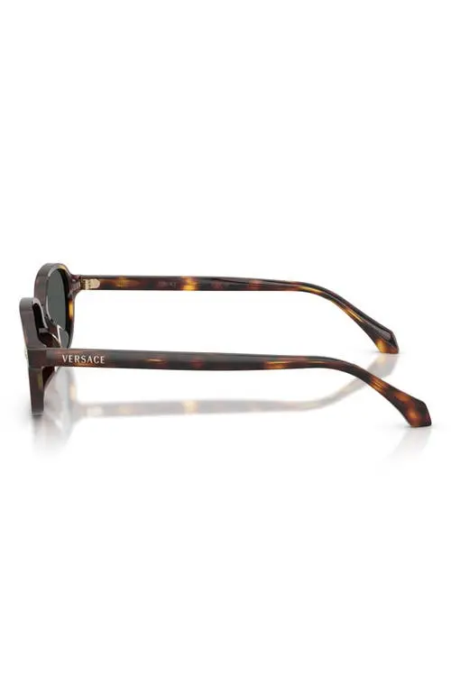 Versace 53mm Pillow Sunglasses - Havana/dark Brown
