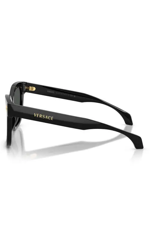 Versace 55mm Square Sunglasses - Black/dark Grey
