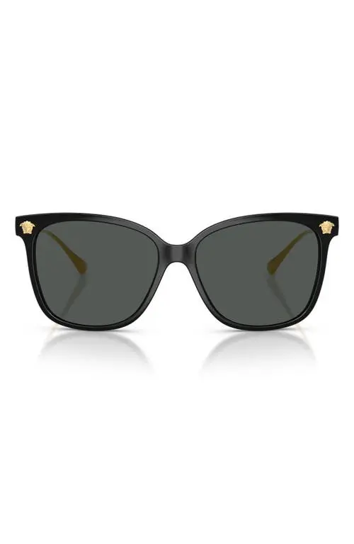 Versace 57mm Square Sunglasses - Black/dark Grey