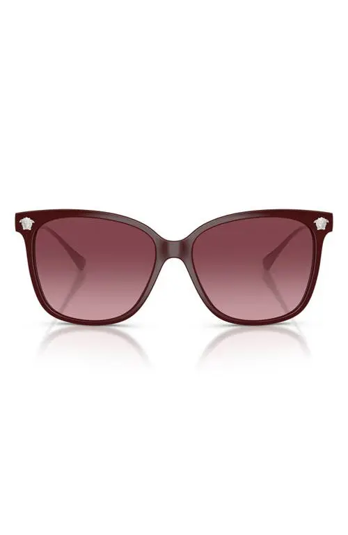 Versace 57mm Square Sunglasses - Burgundy/pink Dark Violet