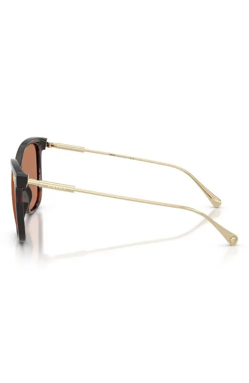 Versace 57mm Square Sunglasses - Havana/brown