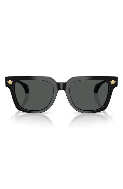 Versace 52mm Square Sunglasses - Black/dark Grey