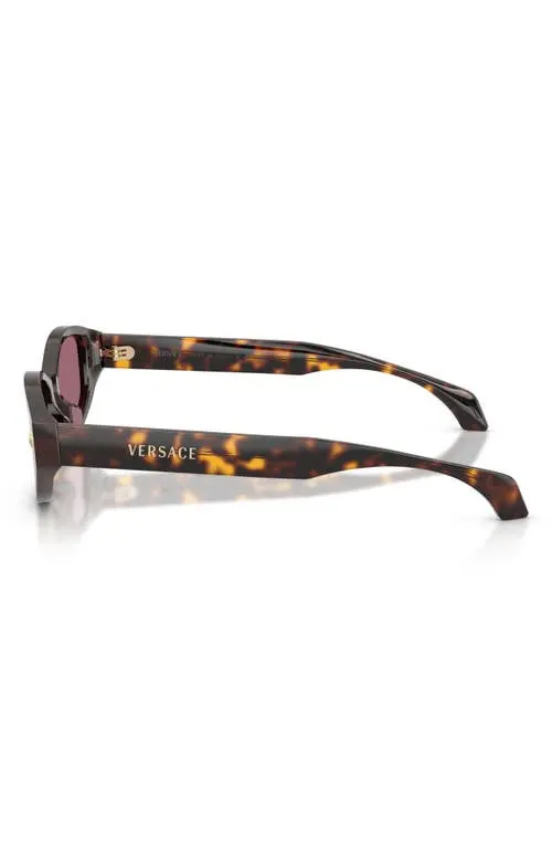 Versace 54mm Cat Eye Sunglasses - Havana/violet