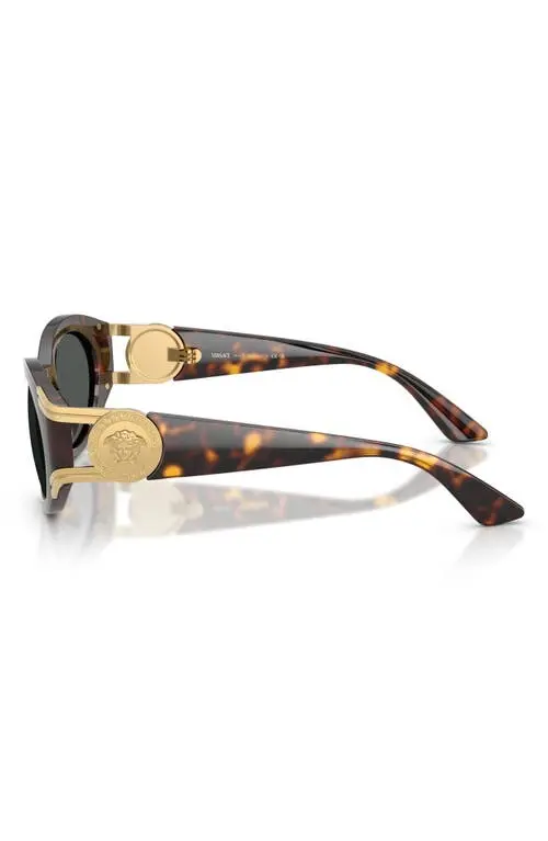 Versace 55mm Oval Sunglasses
