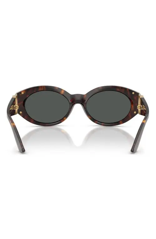 Versace 55mm Oval Sunglasses
