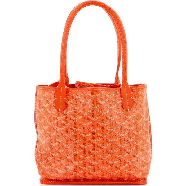 Goyard Anjou Reversible Tote Coated Canvas Mini - Orange