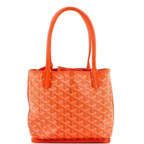 Goyard Anjou Reversible Tote Coated Canvas Mini - Orange