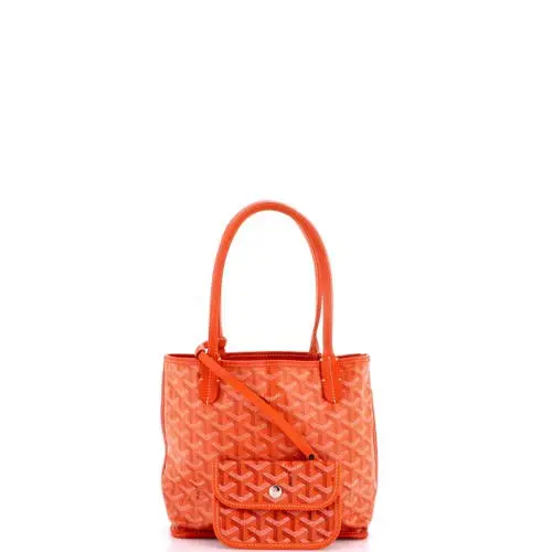 Goyard Anjou Reversible Tote Coated Canvas Mini - Orange