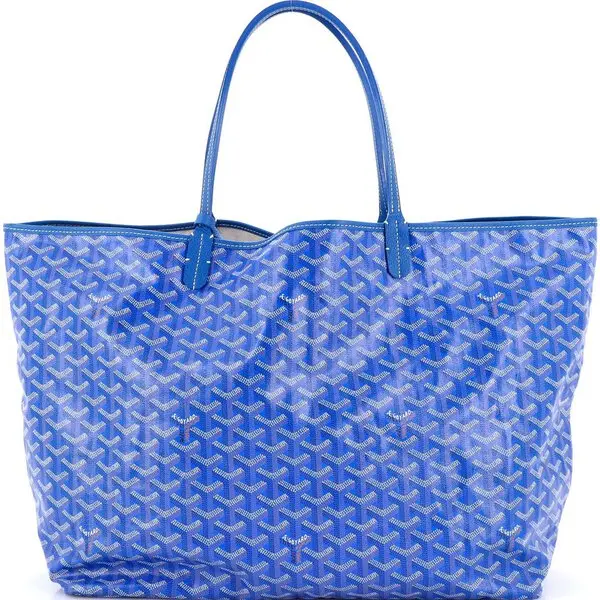 Goyard Saint Louis Gm Tote Coated Canvas - Blue