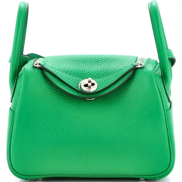 Hermès Lindy Bag Clemence Mini - Green