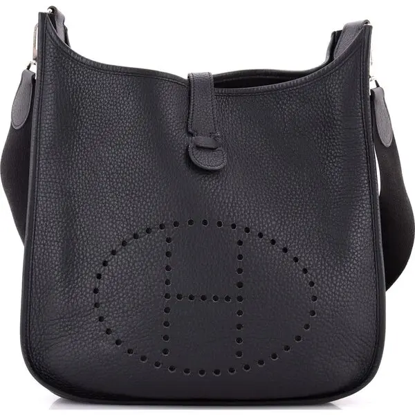 Hermès Evelyne Bag Gen Ii Clemence Gm - Black