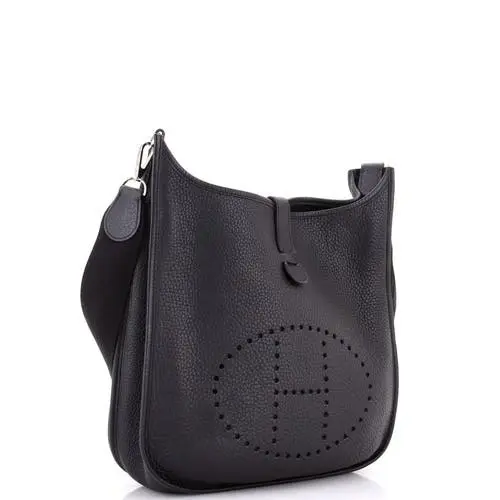 Hermès Evelyne Bag Gen Ii Clemence Gm - Noir