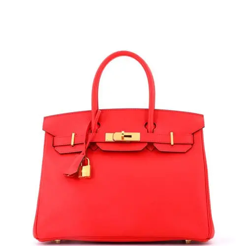 Hermès Birkin Handbag Pink Epsom With Gold Hardware 30 - Red