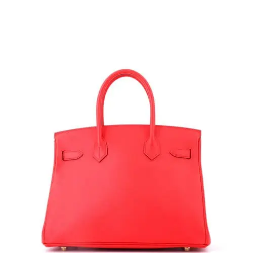 Hermès Birkin Handbag Pink Epsom With Gold Hardware 30 - Red
