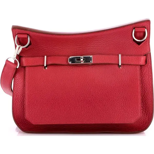 Hermès Jypsiere 28 Bag Clemence - Rubis