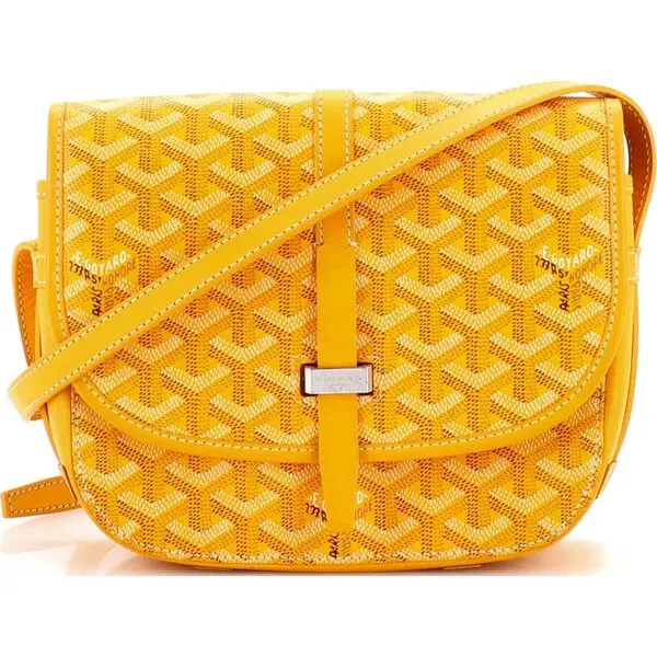 Goyard Belvedere Ii Messenger Bag Coated Canvas Pm - Orange
