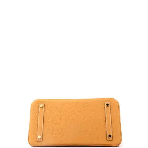 Hermès Birkin Handbag Brown Togo With Gold Hardware 30 - White