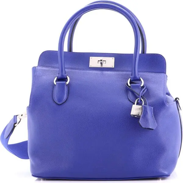 Hermès Toolbox Bag Evercolor 26 - Bleu Electrique