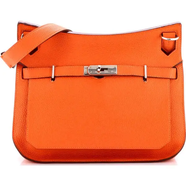 Hermès Jypsiere 28 Bag Clemence - Feu
