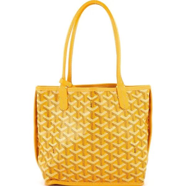 Goyard Anjou Reversible Tote Printed Coated Canvas Mini - Orange