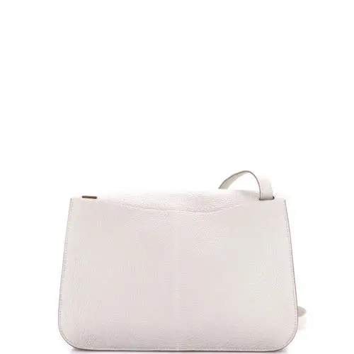 Hermès Halzan 31 Bag Clemence - Gris Perle