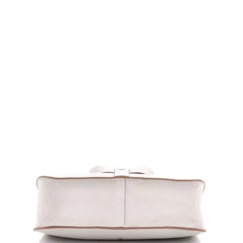 Hermès Halzan 31 Bag Clemence - Gris Perle