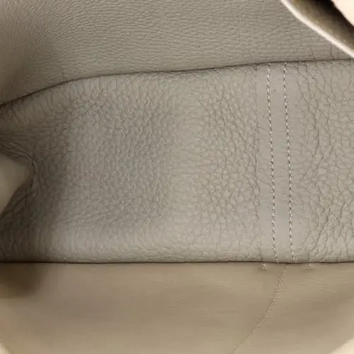 Hermès Halzan 31 Bag Clemence - Gris Perle