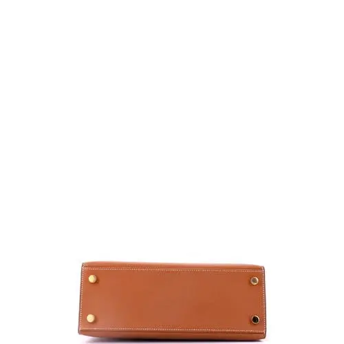 Hermès Kelly Handbag 25 Brown Epsom With Hardware