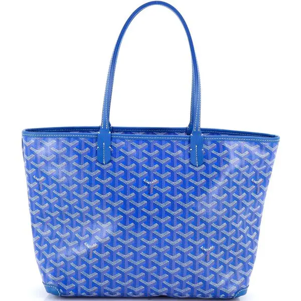 Goyard Artois Tote Coated Canvas Pm - Blue