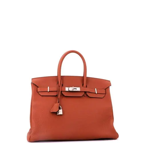 Hermès Birkin Handbag Togo With Palladium Hardware - Brown
