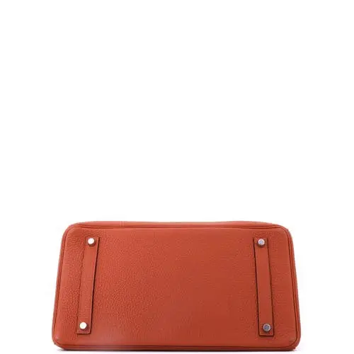 Hermès Birkin Handbag Togo With Palladium Hardware - Brown