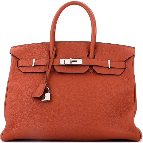 Hermès Birkin Handbag Togo With Palladium Hardware - Cuivre