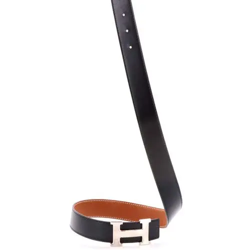 Hermès Constance Reversible Leather Belt - Black