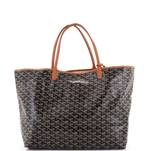 Goyard Saint Louis Gm Tote Printed Coated Canvas - Brown