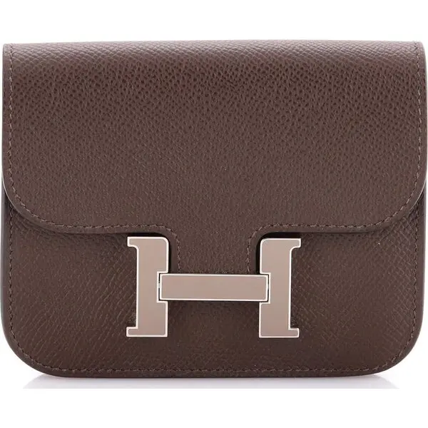 Hermès Constance Slim Wallet Epsom - Ecorce