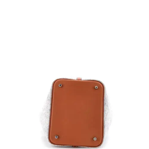 Hermès Picotin Lock Bag Felt With Leather Mm - Gris Clair