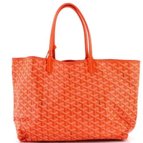 Goyard Saint Louis Tote Coated Canvas Pm - Orange