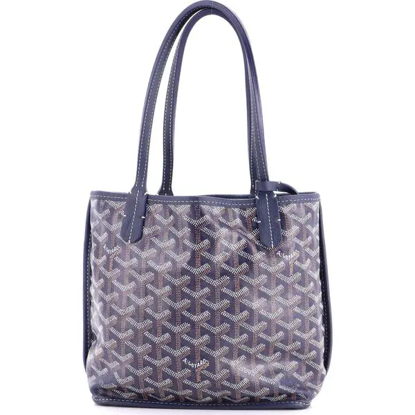 Goyard Anjou Reversible Tote Coated Canvas Mini - Blue