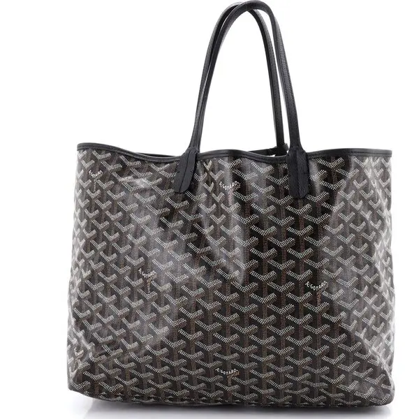 Goyard Saint Louis Pm Tote Coated Canvas - Black