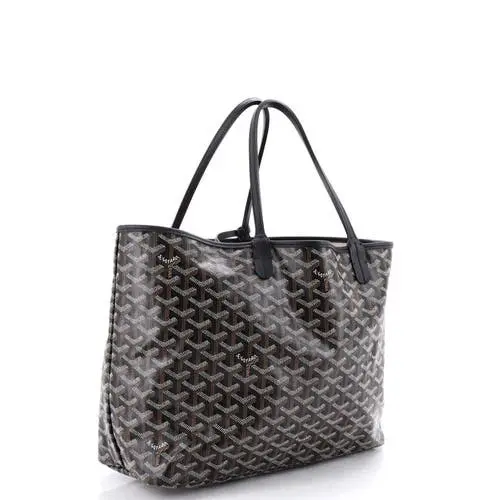 Goyard Saint Louis Pm Tote Coated Canvas - Black