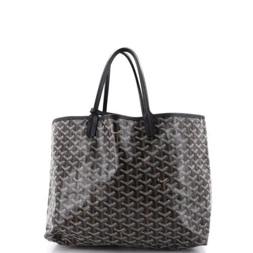 Goyard Saint Louis Pm Tote Coated Canvas - Black
