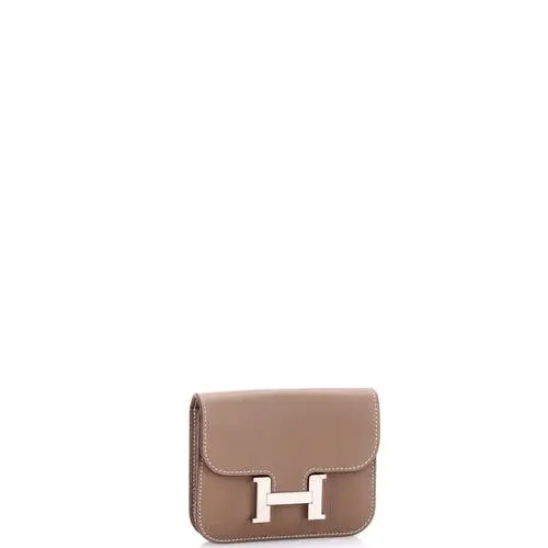 Hermès Constance Slim Wallet Evercolor - Etoupe