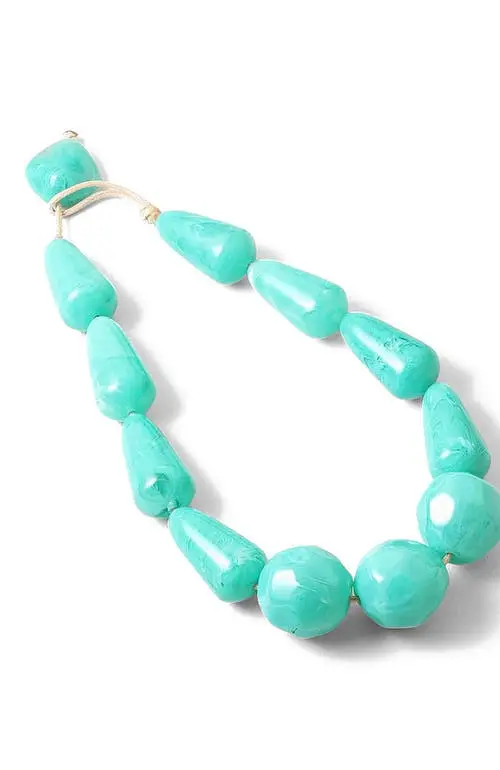 ERIN MCDERMOTT JEWELRY Aqua Beaded Necklace