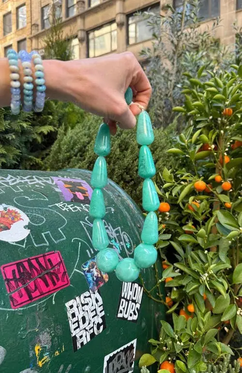 ERIN MCDERMOTT JEWELRY Aqua Beaded Necklace