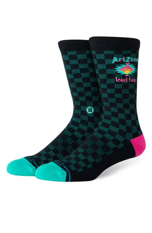 Stance Iced To See You Combed Cotton Blend Crew Socks - Black