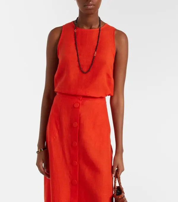 ERES Ravie Linen Top - Orange