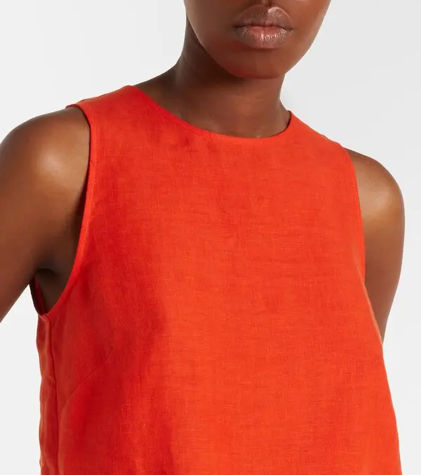 ERES Ravie Linen Top - Red